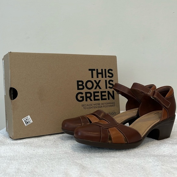 Clarks | Shoes | Collections By Clarks Emily Daisy Dark Tan Leather ...